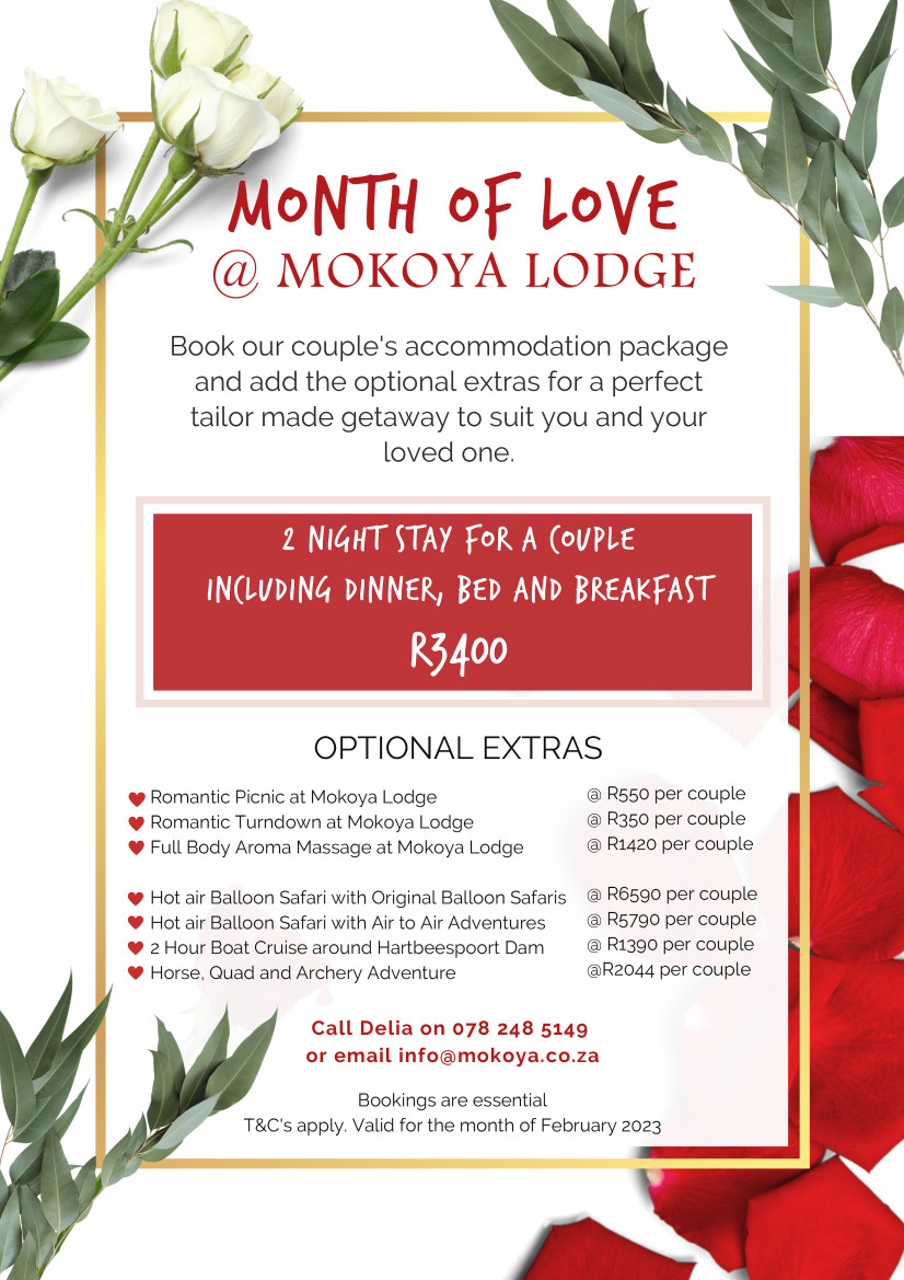Great Accommodation and Conference specials at Mokoya Lodge